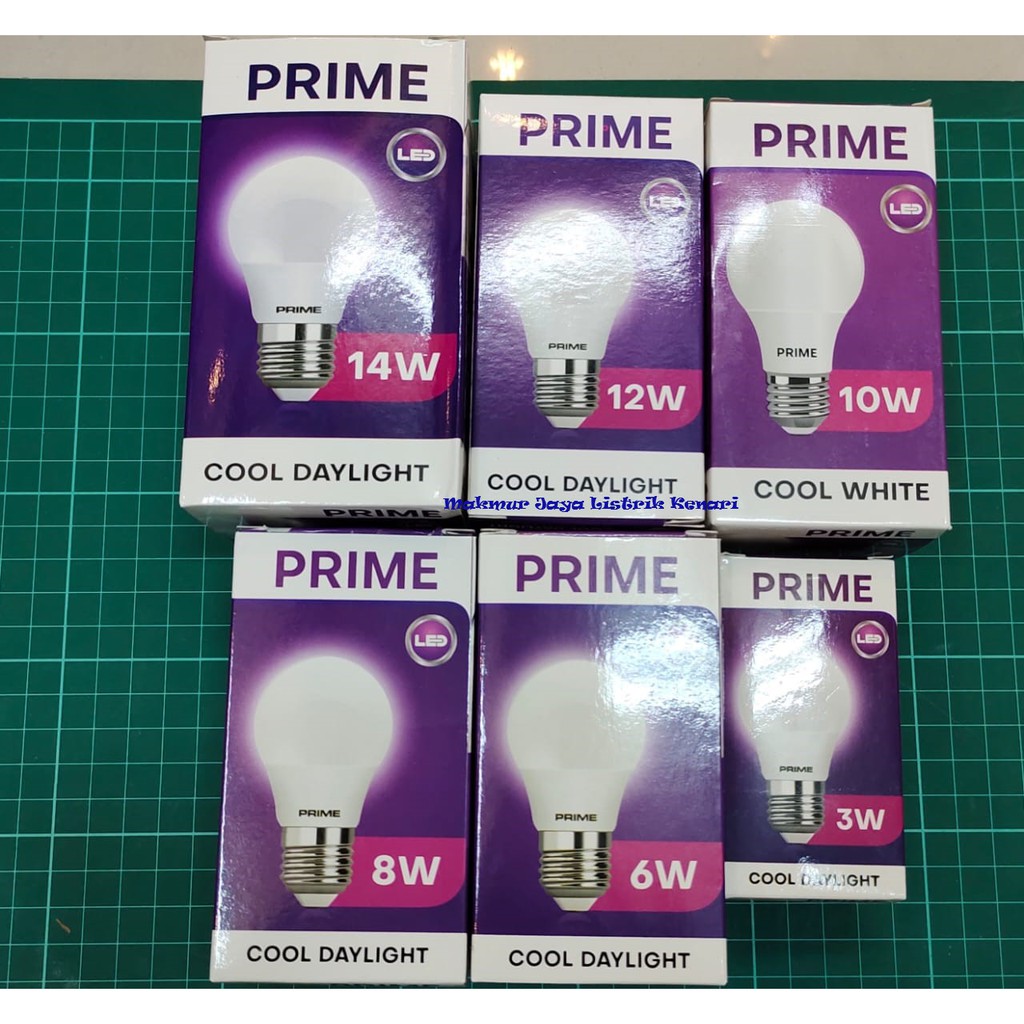 Jual Prime Bulb 3 watt 6 watt 8 watt 10 watt 12 watt 14 watt Bohlam LED ...