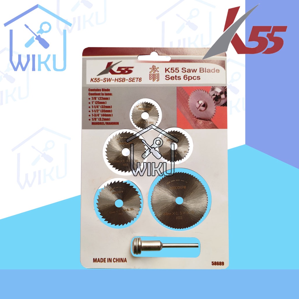 Jual K55 Mata Gergaji Mini 5pcs Circular Saw Mini Die Grinder Mata Bor ...