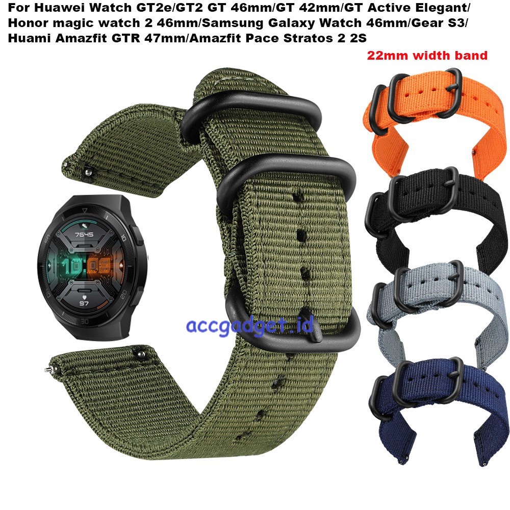 Jual Tali Strap Nilon loop Nylon GTR 47mm / GTR3 / GTR 3Pro / GTR 2 ...
