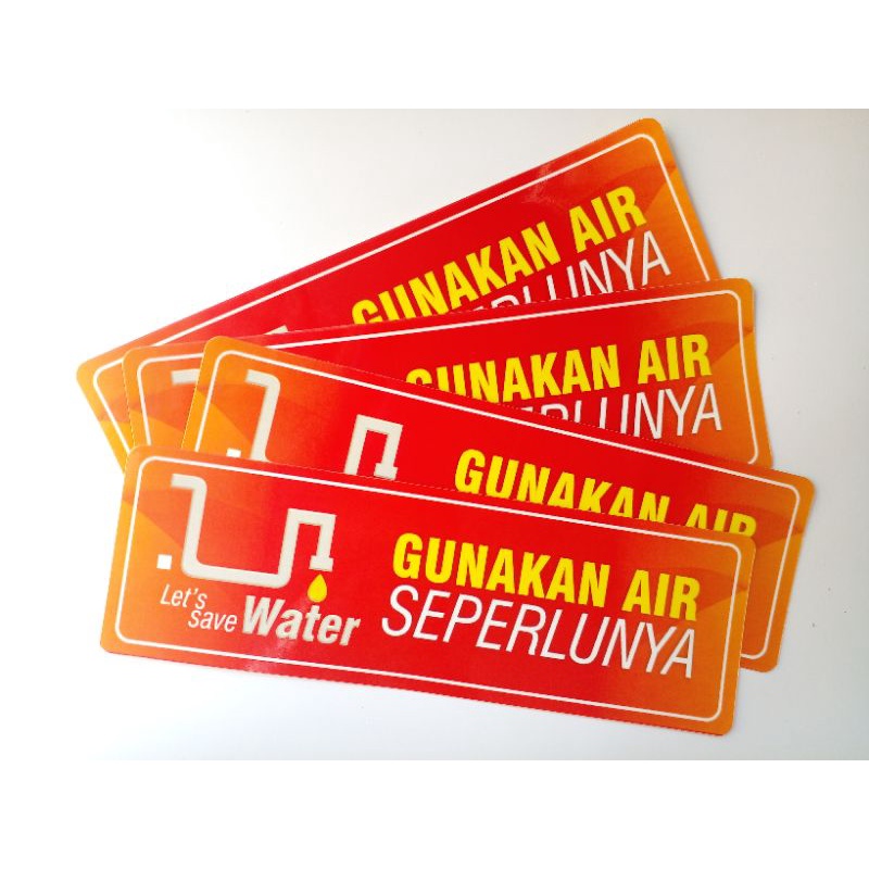 Jual Stiker Hemat Air | Gunakan Air Seperlunya | Shopee Indonesia