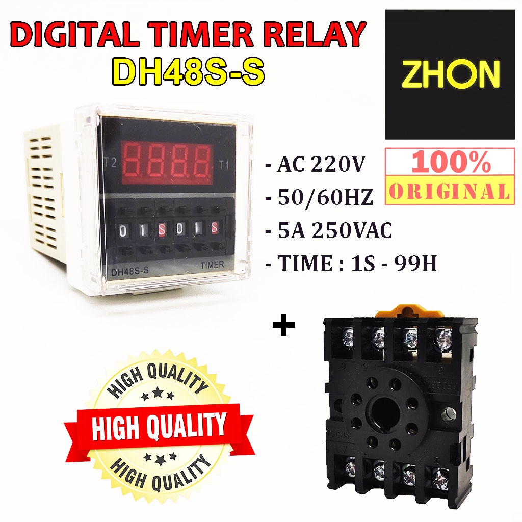 Jual DIGITAL TIMER RELAY DH48S-S | Shopee Indonesia