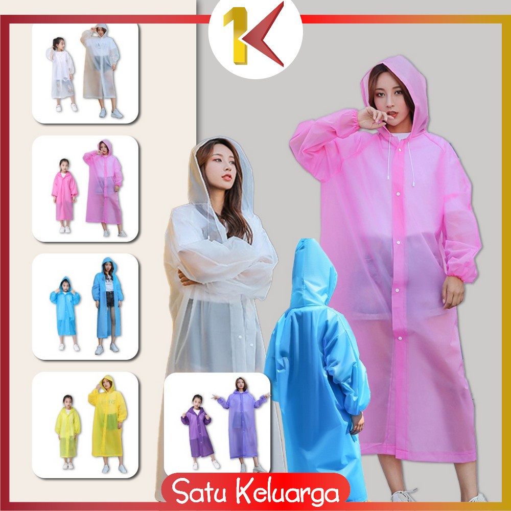 Jual SK-C412 C413 Jas Hujan Terusan Bahan EVA RAINCOAT Mantel Hujan ...