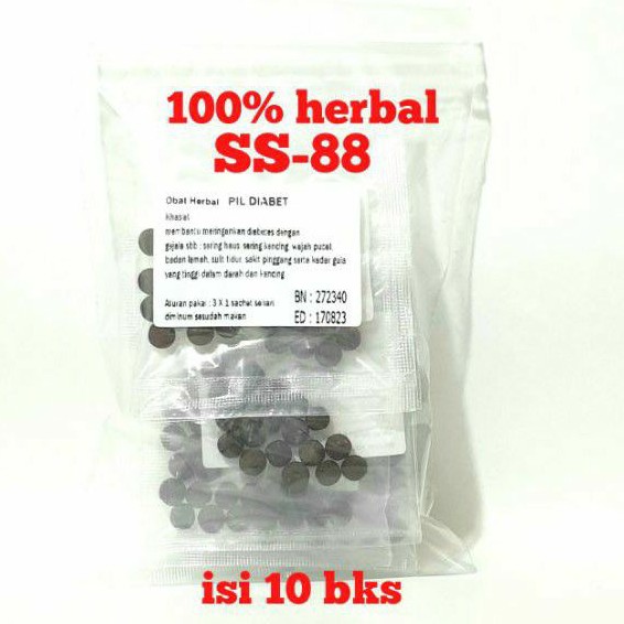 Jual OBAT HERBAL PIL DIABET ~ Untuk Diabetes (Pack isi 10 Bungkus ...