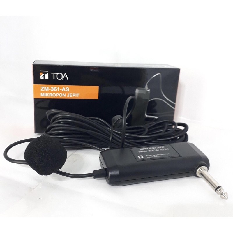 Jual Microphone Jepit TOA ZM -361- AS Mic Clip On Microphone | Shopee ...