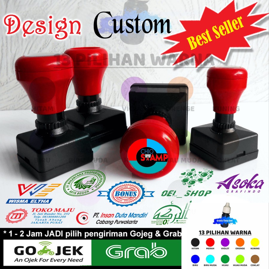 Jual stempel warna-otomatis | Shopee Indonesia