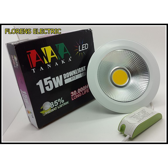 Jual Lampu Ceiling Downlight LED COB 15 watt ( cahaya PUTIH ) | Shopee ...