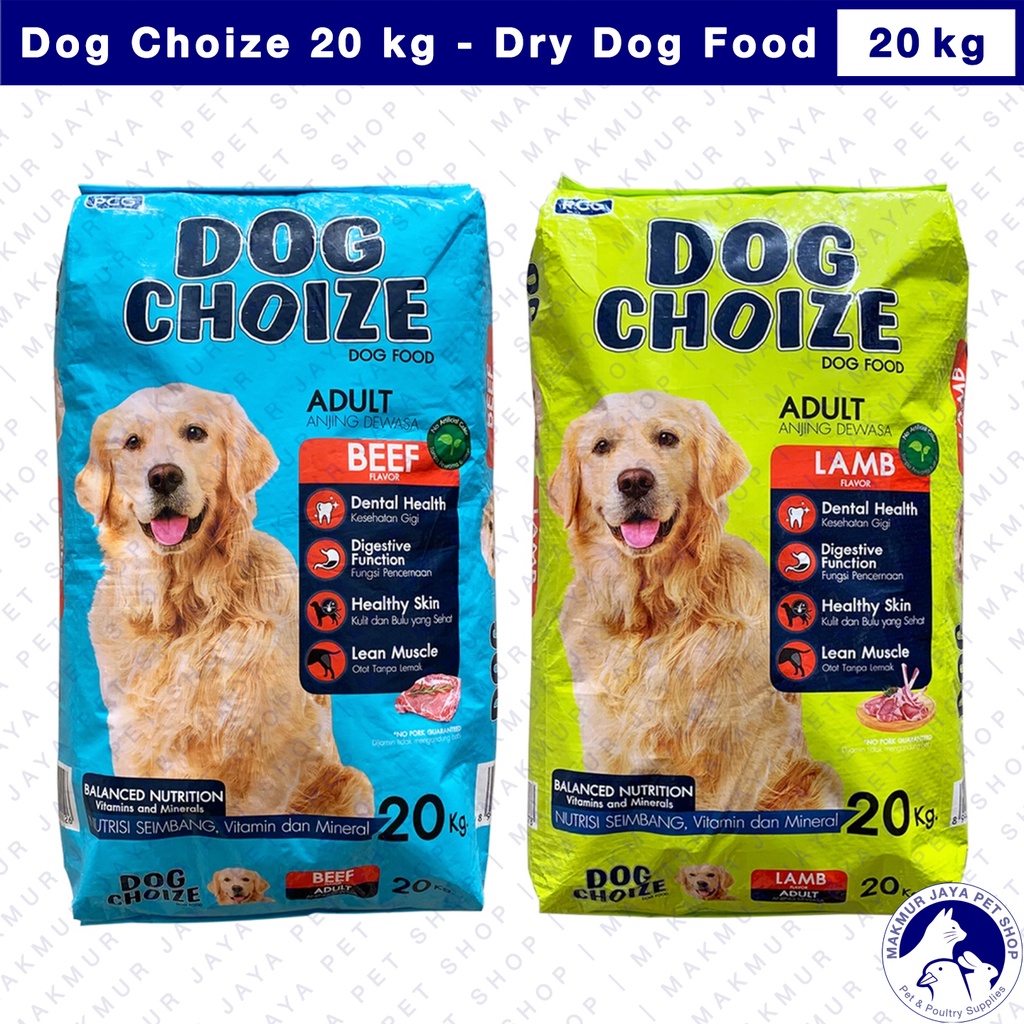 Jual Dog Choize Dog Food Beef & Lamb 20 kg / Makanan Anjing 20kg ...