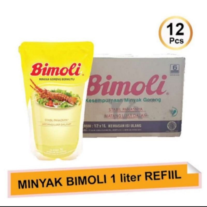 Jual Bimoli 1 Liter - 1 Dus = 12 PCS | Shopee Indonesia