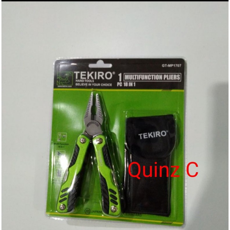 Jual Tang multifungsi Tekiro 18 in 1 tang lipat multifungsi TEKIRO 18 ...
