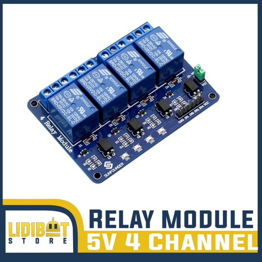 Jual Relay 5v 4 Channel Output 250vac 30vdc 10a With Optocupler Modul | Shopee Indonesia