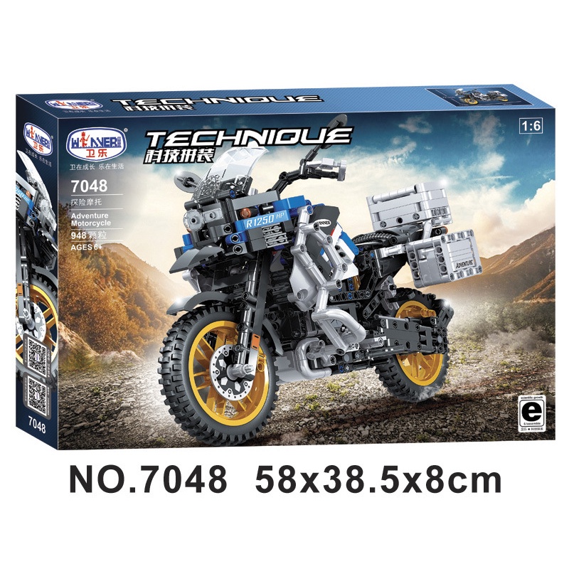 Jual Brick Winner 7048 Creative MOC Adventure Motorcycle 1:6 | Shopee Indonesia