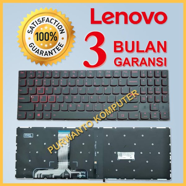 Jual Keyboard Keybord Kibord Kibod Kibot Laptop Notebook Lenovo Legion Y520 Y520-15IKB Y720 ...