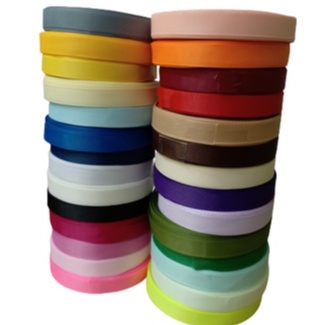 Jual Pita Grossgrain Polos 1/2 inch 1cm per Roll Pita Gross grain Pita ...