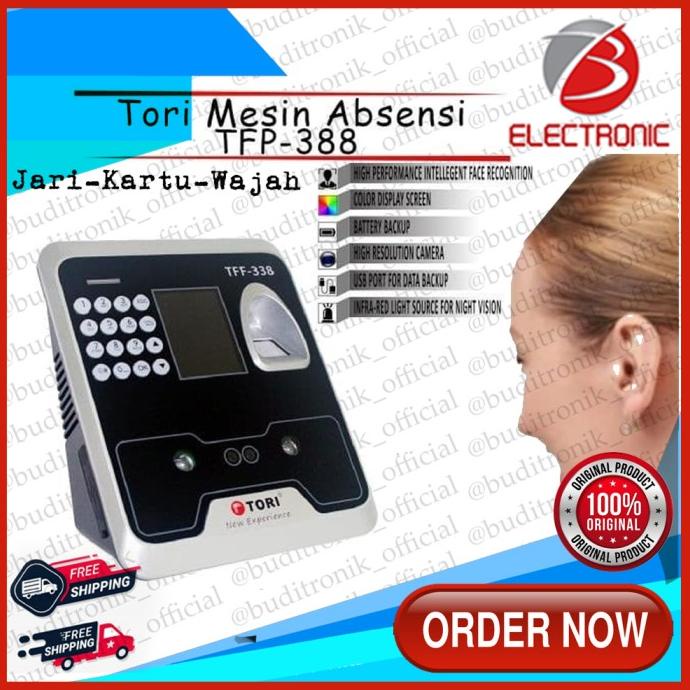 Jual Mesin Absen/Fingerprint Tori TFF-338 Bisa Face Wajah | Shopee ...