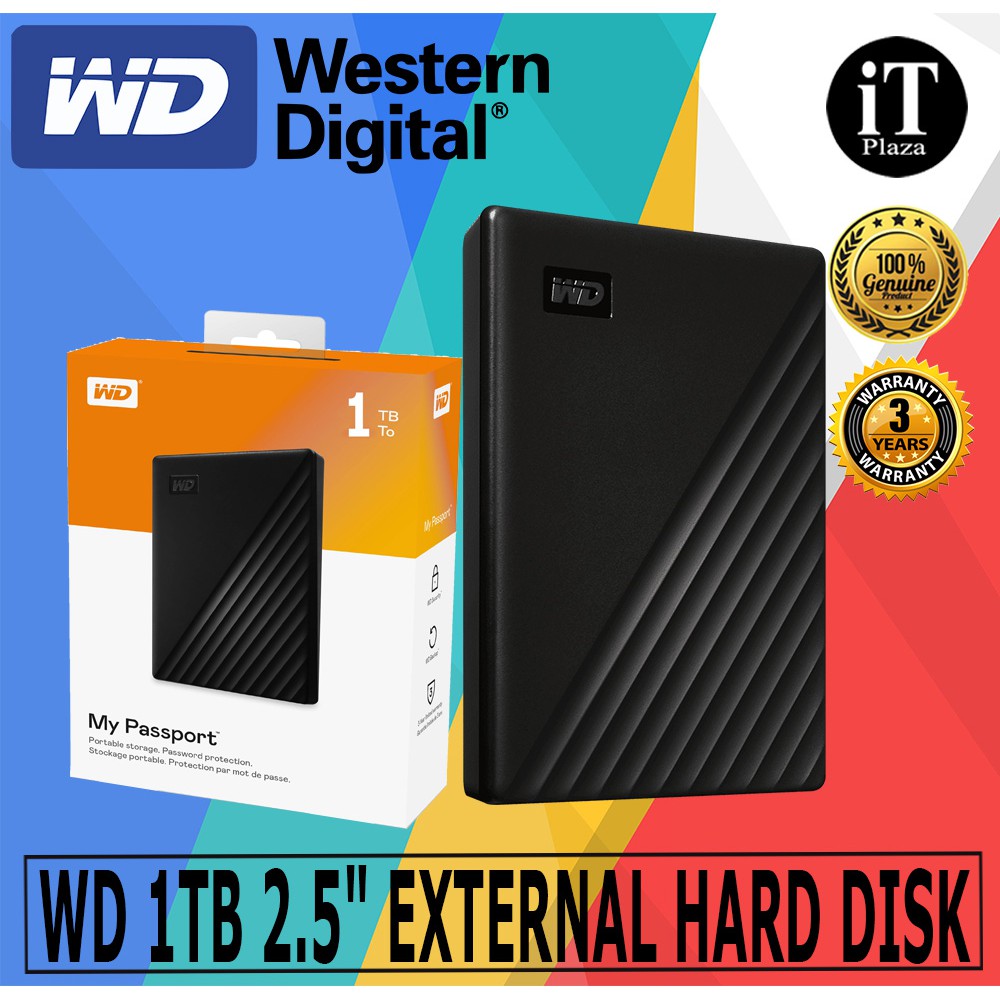 Jual WESTERN DIGITAL 2.5" EXT HDD USB 3.0 MY PASSPORT 1TB PORTABLE ...
