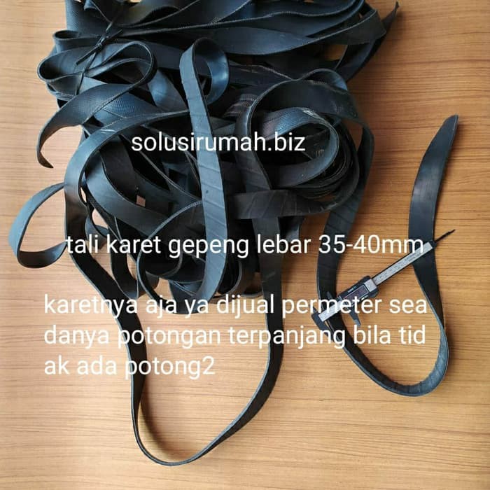 Jual Tali Karet Pengikat 33-40 X 3mm Bekas Ban Dalam 1meter 1m Rubber 1 ...