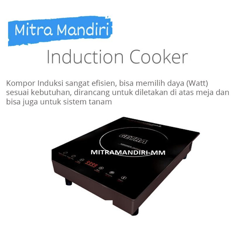 Jual Kompor Listrik/ GETRA IC-1100, IC-2000, CIC-1100/ Induction Cooker ...