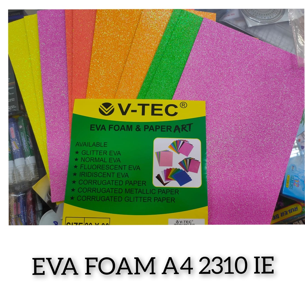 Jual busa glitter a4 isi 10 lembar neon vtec kodevt 2310 ie | Shopee ...