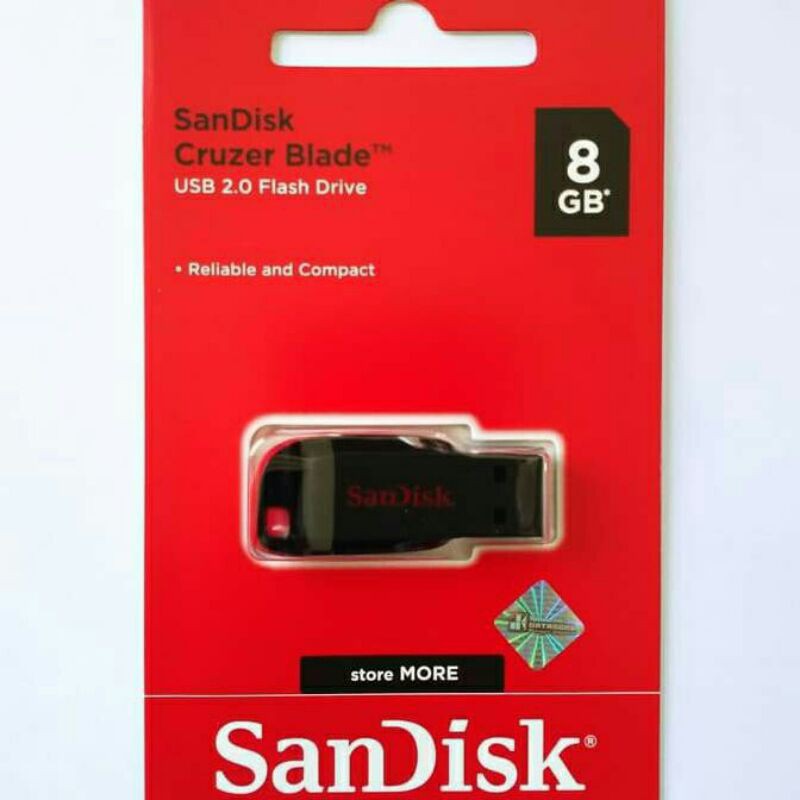Jual Flashdisk Cruzer Blade 8GB Original SanDisk (Isi 20 ) | Shopee ...