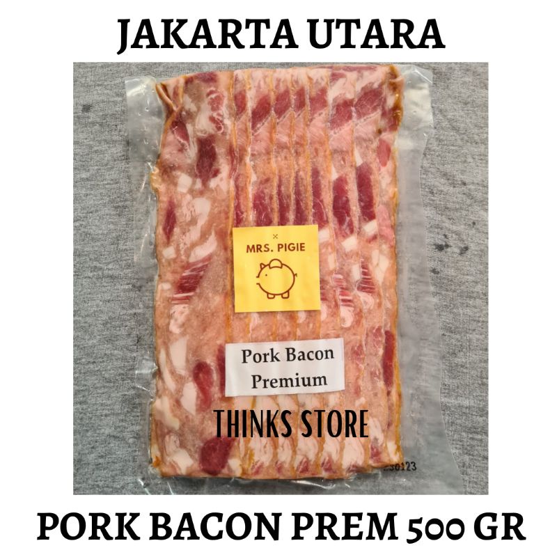 Jual Pork Bacon Premium - Bacon Babi Less Fat 500g | Shopee Indonesia