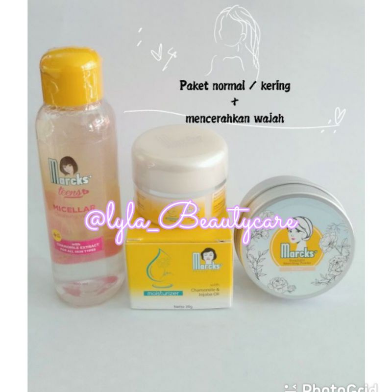 Jual MARCKS PAKET ( mencerahkan wajah ) untuk kulit normal kusam ...