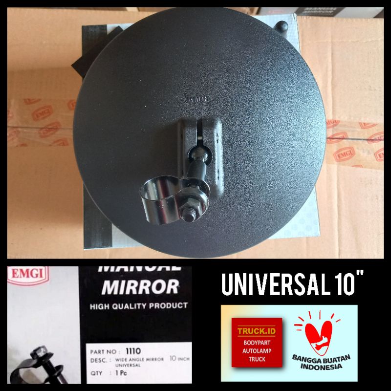 Jual KACA SPION BULAT BUNDAR CEMBUNG TAMBAHAN TRUK 10 INCI LH *emgi ...