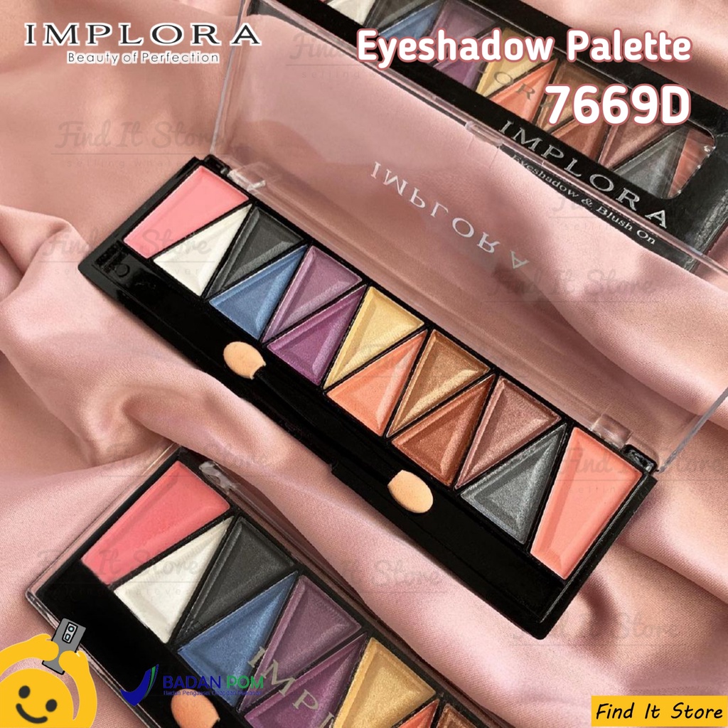 Jual Implora Eyeshadow Beauty Palette | Palette Eyeshadow & Blush On ...