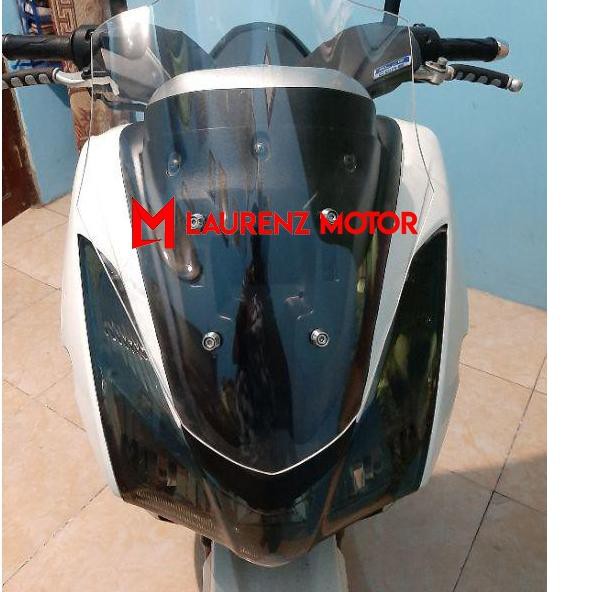 Jual Visor Windshield Motor LEXI Lengkung 46cm Hitam dan Bening Jenong ...
