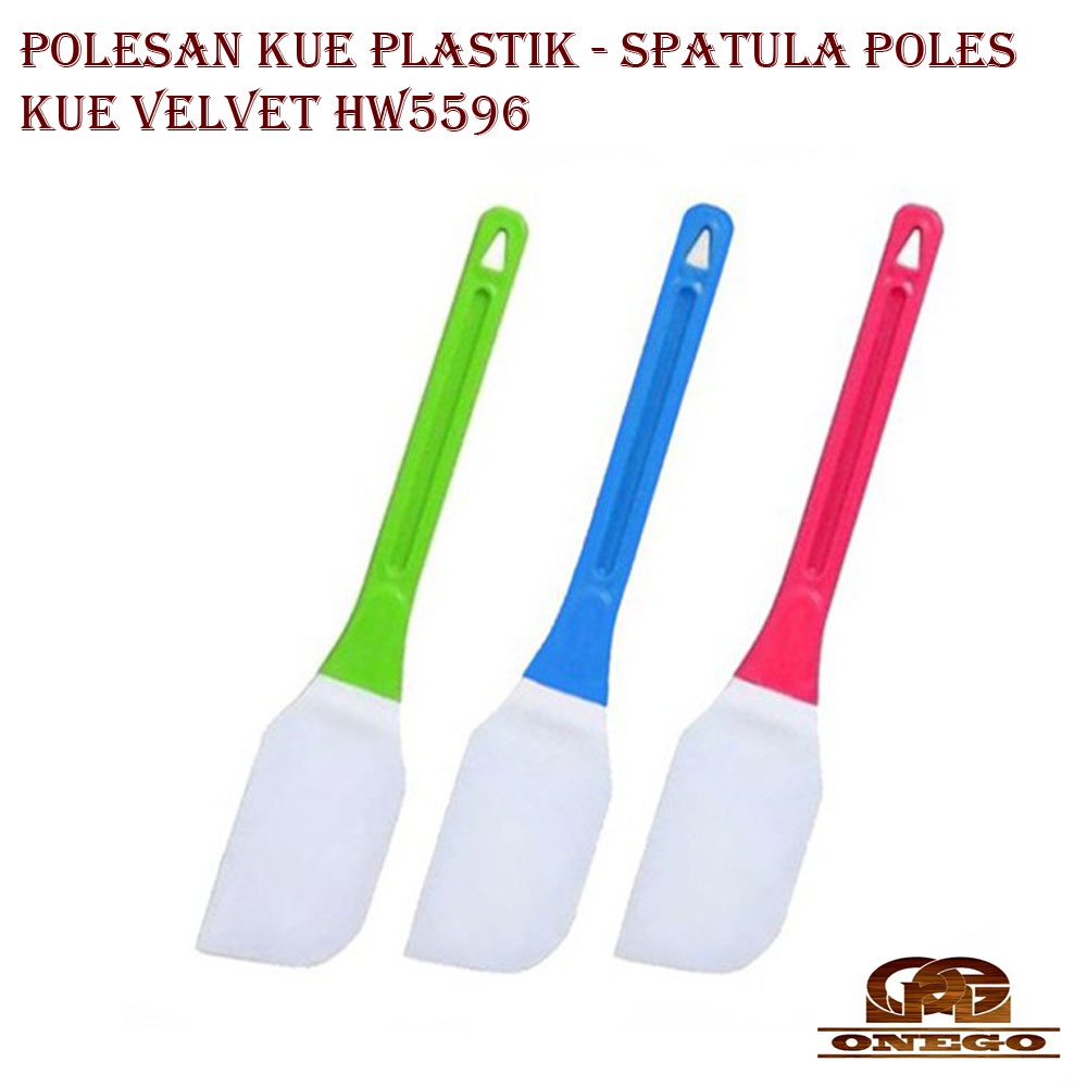 Jual Polesan Kue Plastik - Spatula Poles Kue Velvet HW5596 | Shopee ...