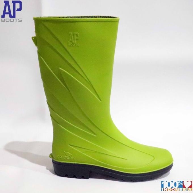 Jual AP 2017 LEMON GREEN SEPATU BOOT SAFETY KARET AP BOOTS SEPATU APD ...