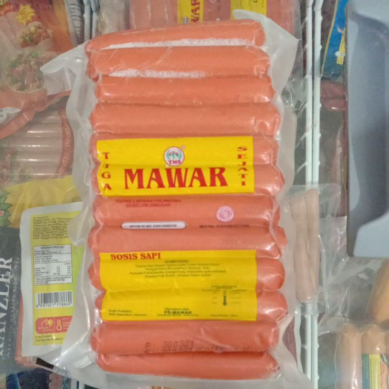 Jual Sosis sapi mawar 450 gr(isi 23 pcs) | Shopee Indonesia
