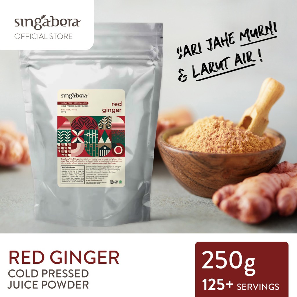 Jual Singabera Cold Pressed Red Ginger Powder 250g | Shopee Indonesia