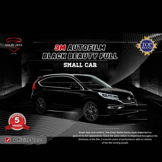 Jual Kaca Film mobil 3M Garansi Resmi E-Warranty - Full Black Beauty (Small car) | Shopee Indonesia