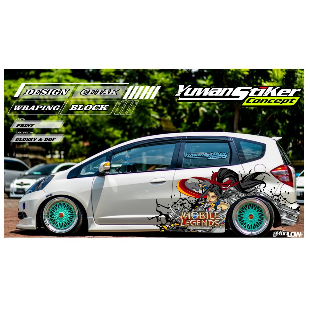 Jual stiker decal honda jazz mobile legend custom | Shopee Indonesia