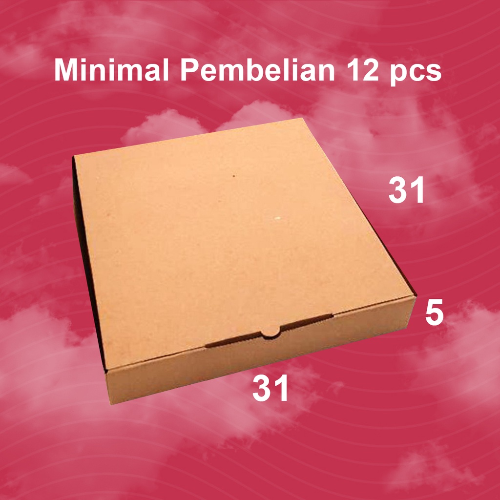 Jual kardus Packing polos 31x31x5 karton box packing dus coklat gift ...