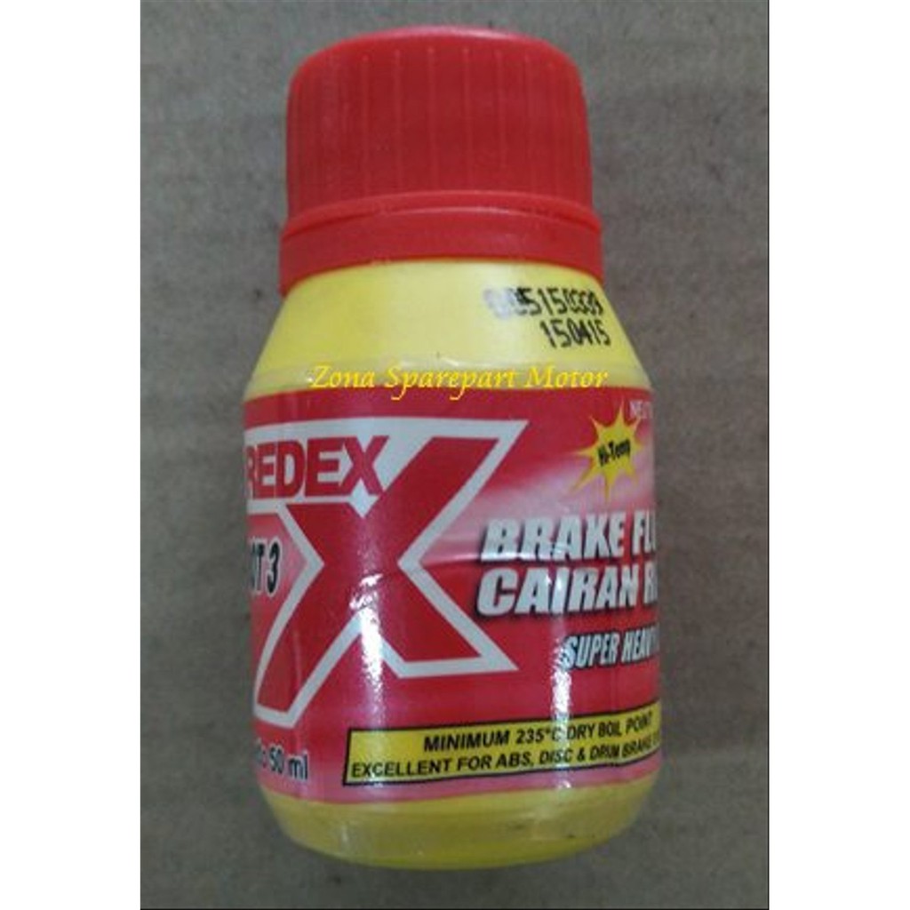 Jual Brake Fluid Minyak Rem Redex Dot 3 ukran 50ml Kualitas Terjamin (Titik didih 140 derajat ...