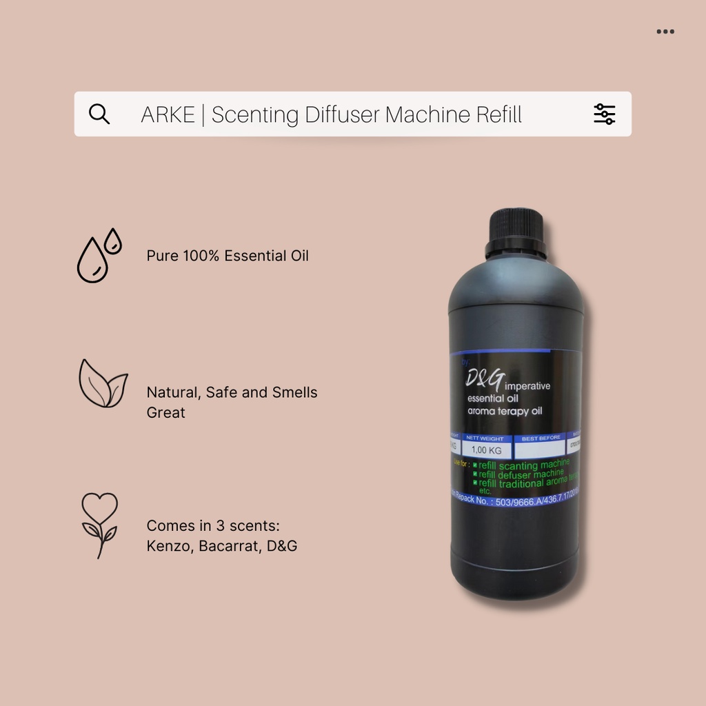Jual ARKE's Refill Scenting Machine Diffuser Pure Essential Oil World ...