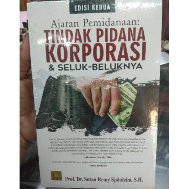 Jual Ajaran Pemidanaan Tindak Pidana Korporasi dan Seluk Beluknya Prof ... Jual Ajaran Pemidanaan Tindak Pidana Korporasi dan Seluk Beluknya Prof ...