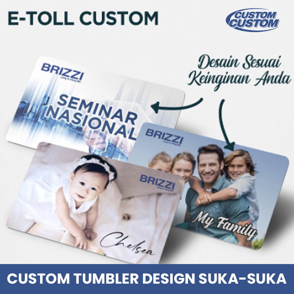 Jual Cetak Kartu Etoll Brizzi BRI E-Toll Card Brizzi CustomPrint Foto ...