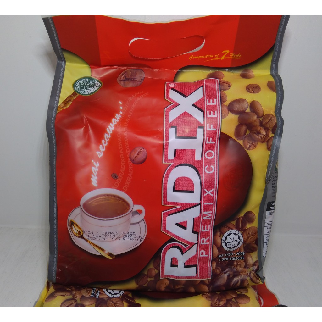 Jual Radix Premix Coffee HPA Kopi Kemasan pack isi 32 Sachet - Exp ...