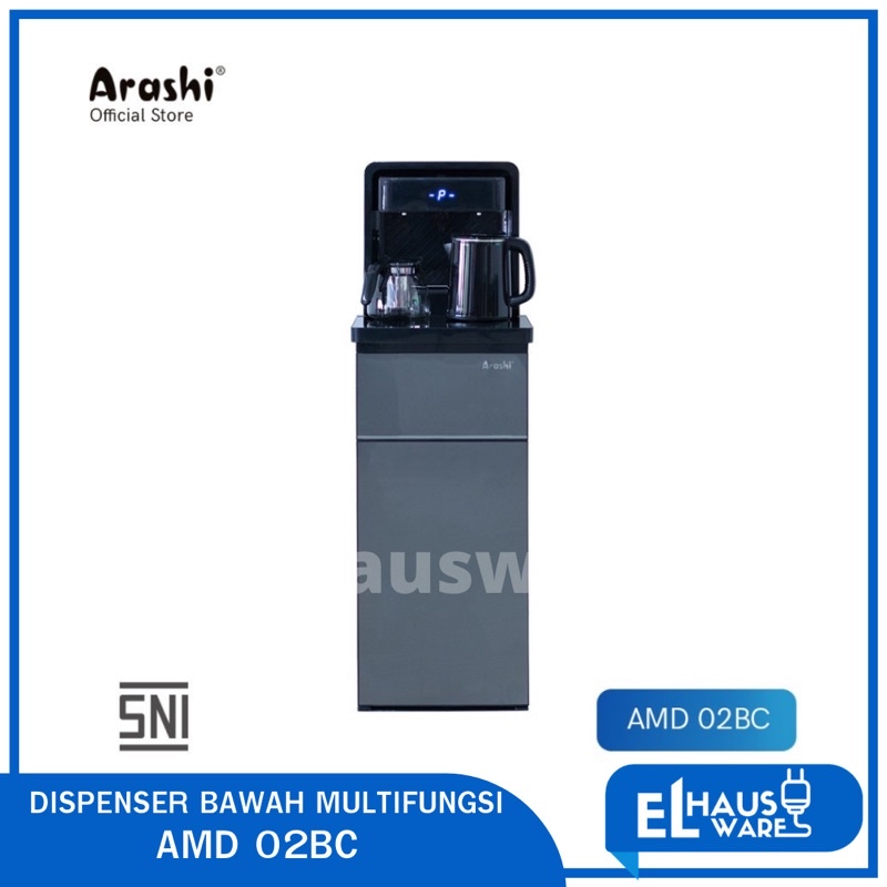 Jual ARASHI Dispenser Galon Bawah Multifungsi 4in1 + Remote| Tipe AMD 02BC | Shopee Indonesia