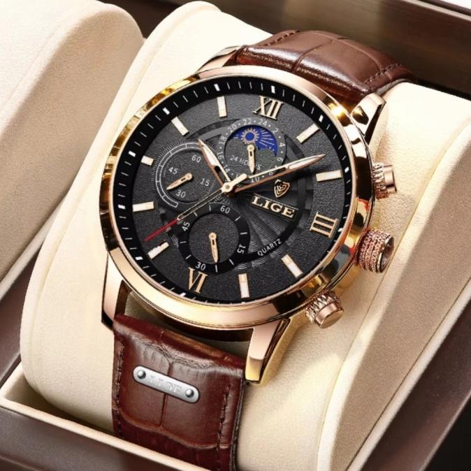 Jual LIGE original jam tangan pria 2021 anti air olahraga kronograf ...