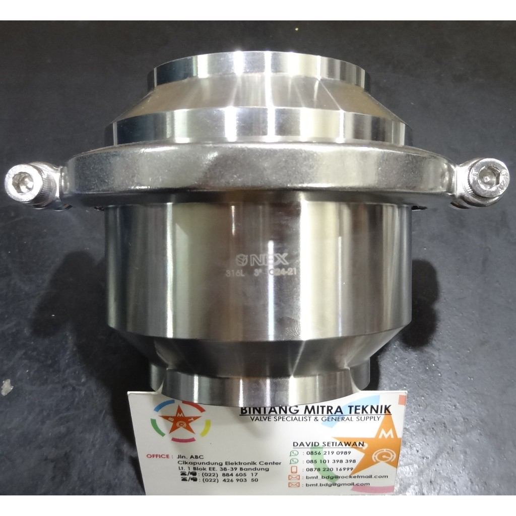 Jual CHECK VALVE SANITARY SS316L UKURAN 3" WELD | Shopee Indonesia