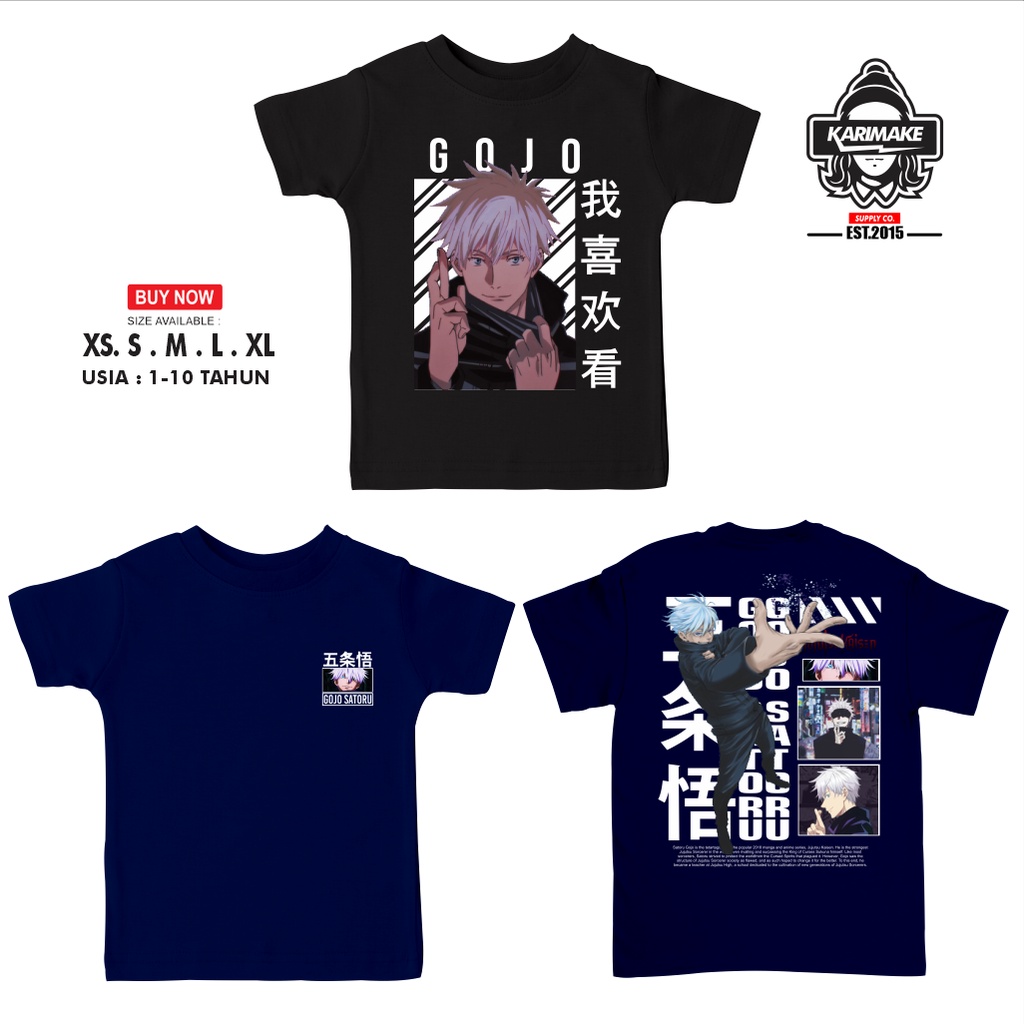 Jual Kaos Baju Anak GOJO SATORU JUJUTSU KAISEN ITADORI YUUJI Kaos ANIME ... Jual Kaos Baju Anak GOJO SATORU JUJUTSU KAISEN ITADORI YUUJI Kaos ANIME ...