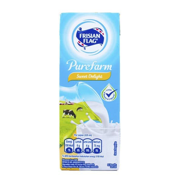 Jual Frisian Flag susu UHT Purefarm Sweet Delight 225ml | Shopee Indonesia Jual Frisian Flag susu UHT Purefarm Sweet Delight 225ml | Shopee Indonesia