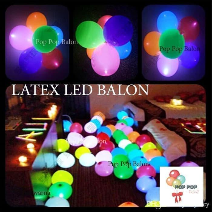 Jual Dijual Balon Latex LED / Balon Glowing / Balon Glow In The Dark ...