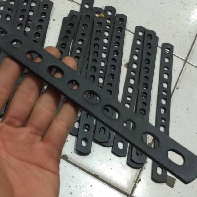Jual Breket plat besi bolong tebal breket knalpot breket dudukan lampu ...