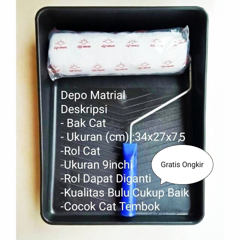 Jual BAK CAT / TEMPAK BAK KUAS ROLL ADUKAN CAT TEMBOK | Shopee Indonesia
