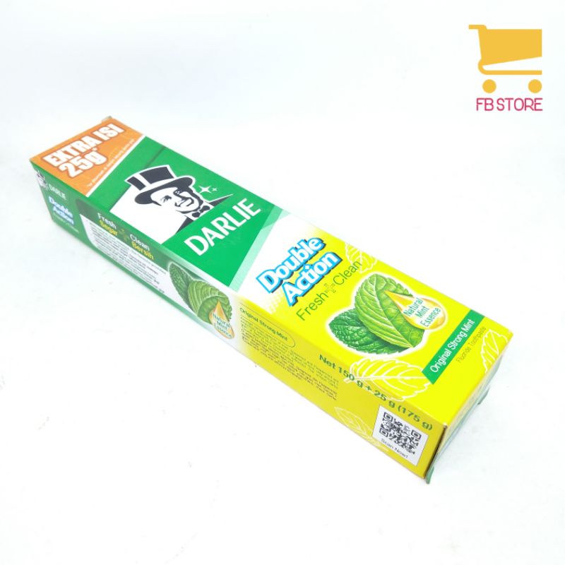 Jual pasta gigi/Odol Darlie Double Action Fresh + Clean 150g + 25g ...