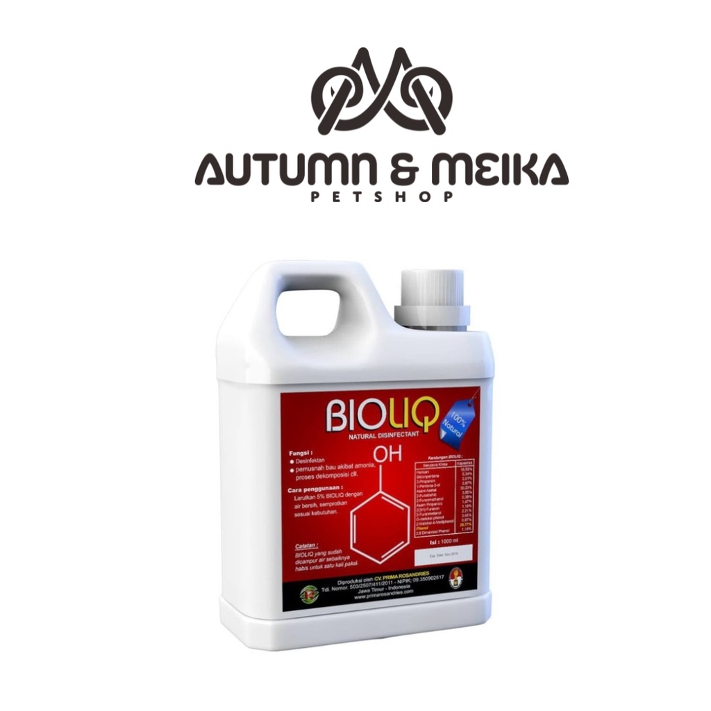 Jual BIOLIQ Antiseptic Desinfektan Herbal Penghilang Bau Limbah 1 Liter ...